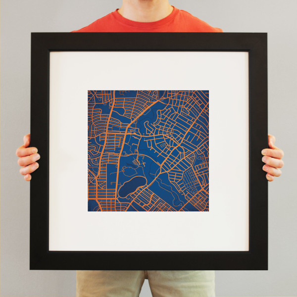 Morgan State University Campus Map Art - City Prints