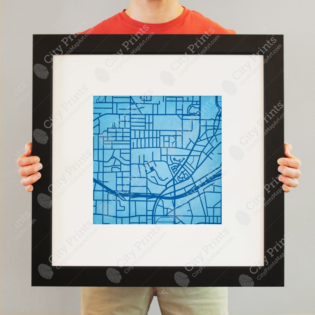 Spelman College Campus Map Art - City Prints
