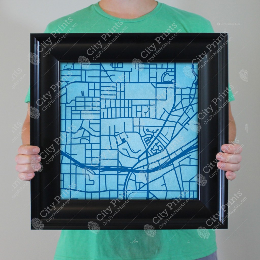 Spelman College Campus Map Art - City Prints