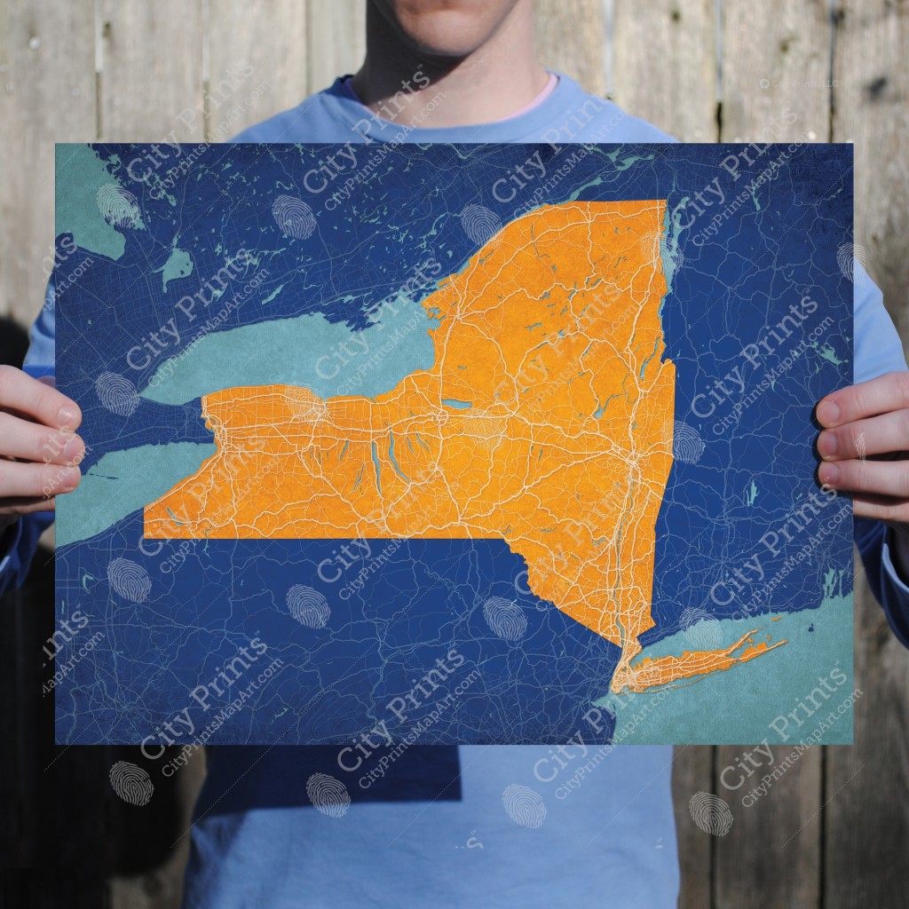 New York Map Art - City Prints