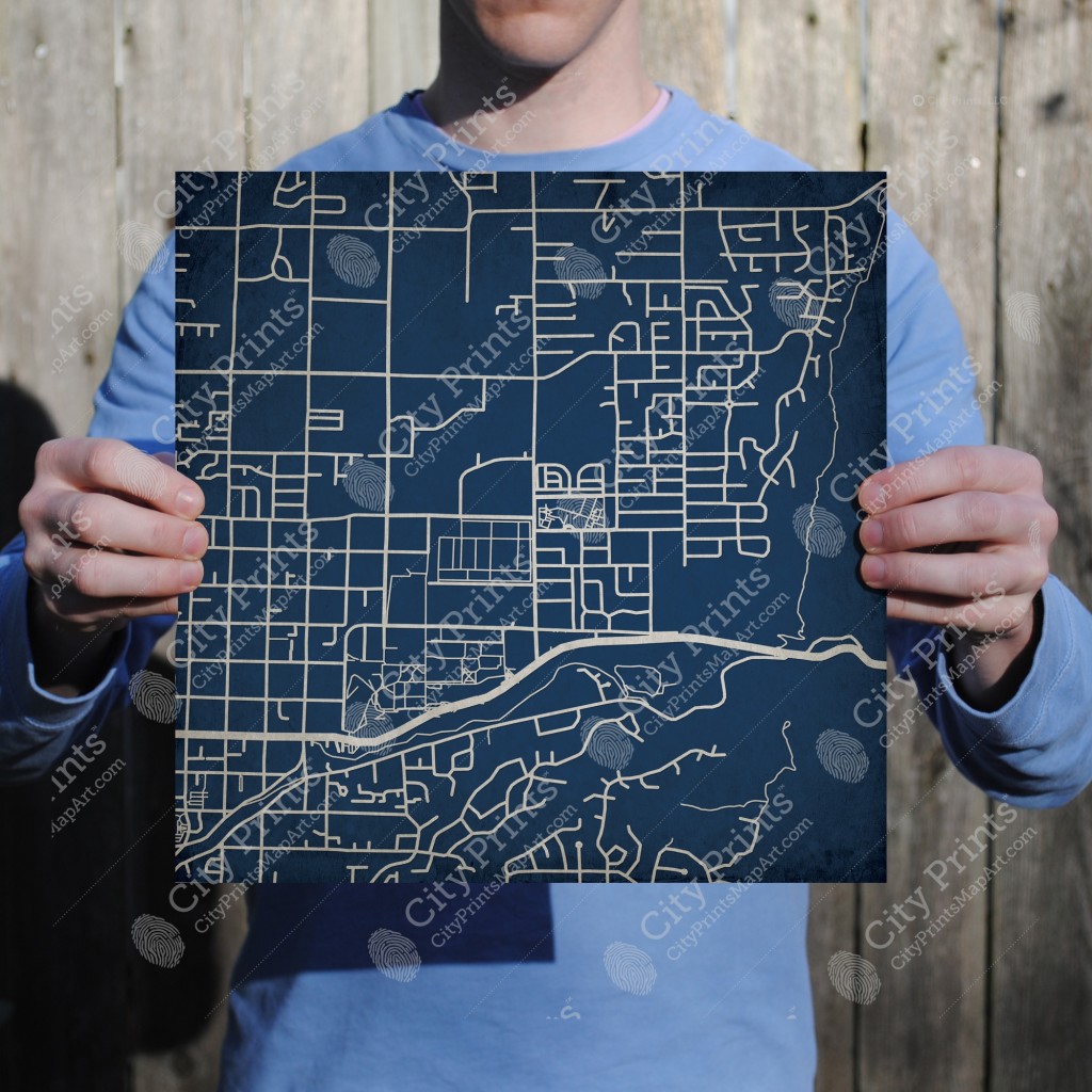 Utah State University Campus Map Art - City Prints