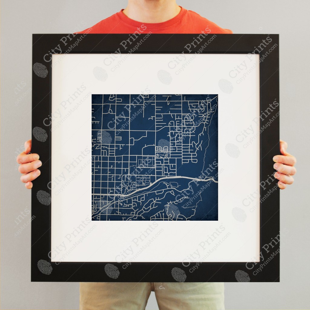 Utah State University Campus Map Art - City Prints