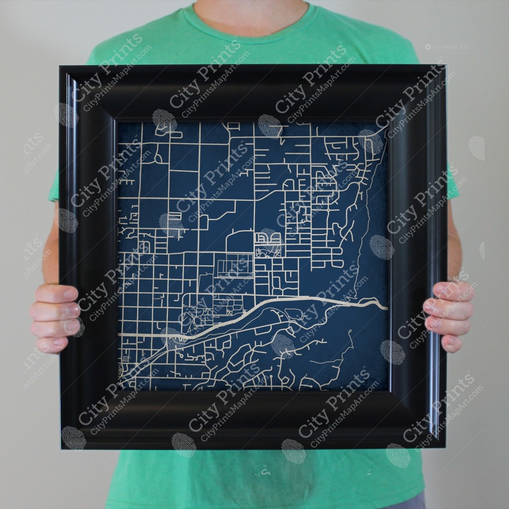 Utah State University Campus Map Art - City Prints