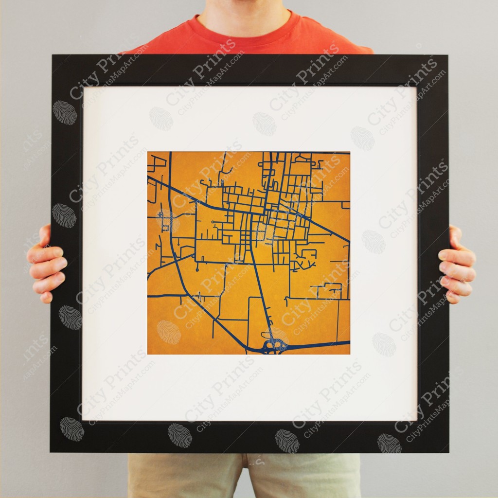 University of Tennessee at Martin Campus Map Art - City Prints