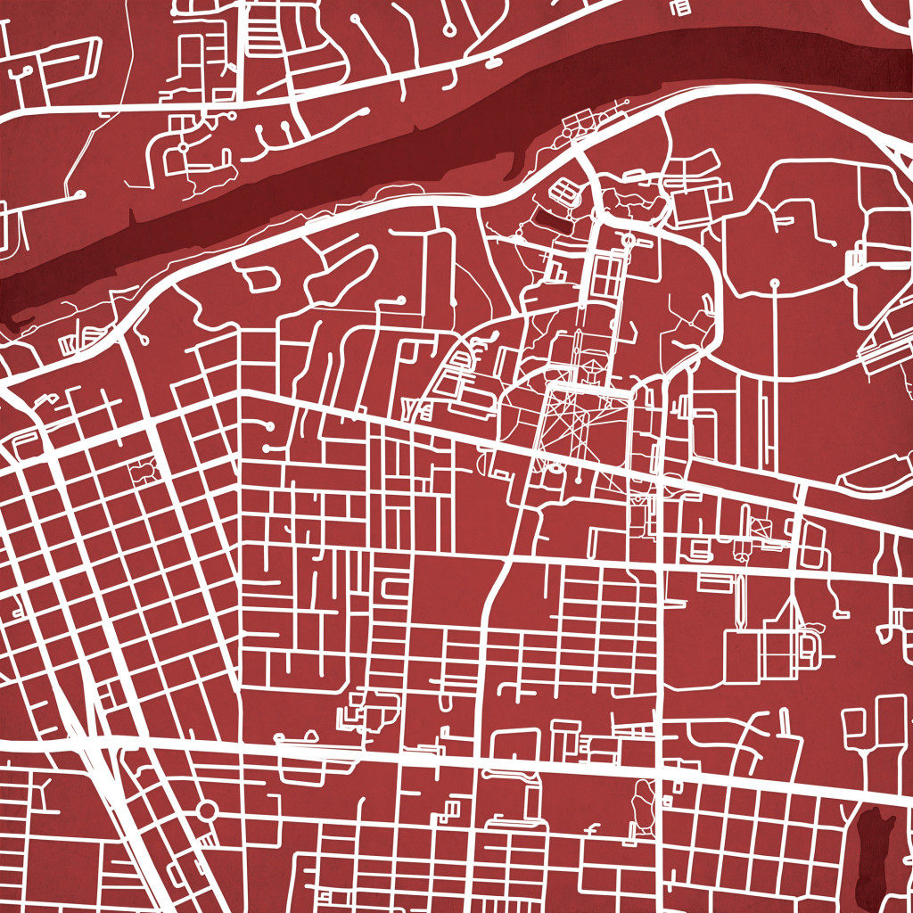 Birmingham, Alabama at Night - City Prints