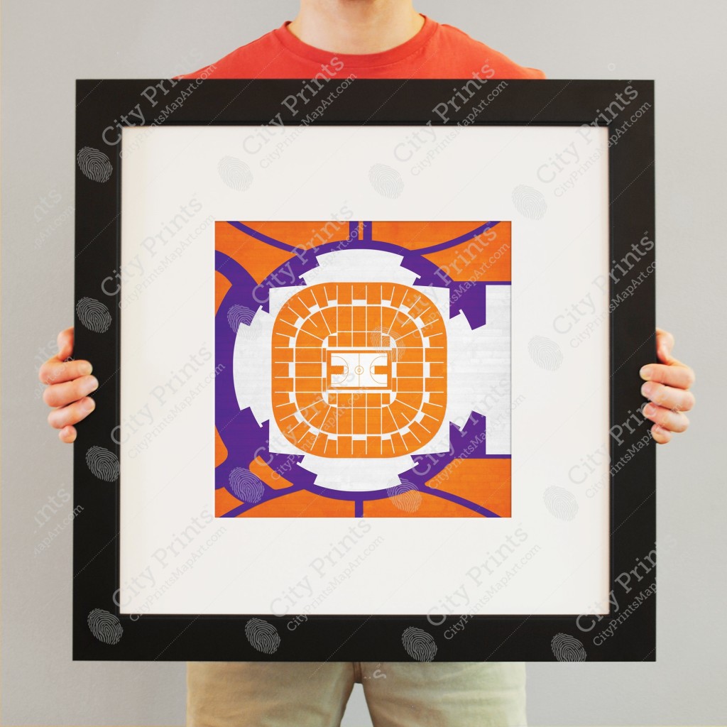 Littlejohn Coliseum Map Art - City Prints