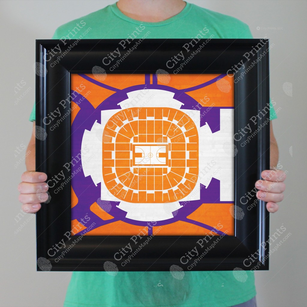 Littlejohn Coliseum Map Art - City Prints