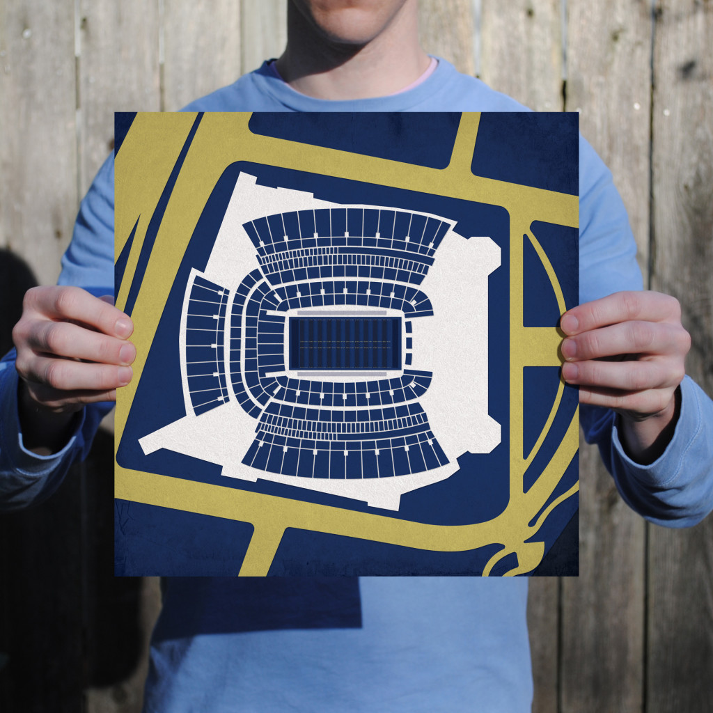 Heinz Field Map Art - City Prints