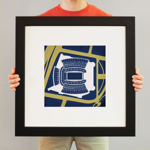 Heinz Field Map Art - City Prints