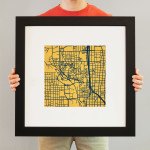 Georgia Institute of Technology Campus Map Art - City Prints