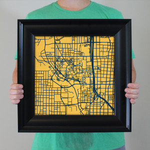 Georgia Institute of Technology Campus Map Art - City Prints