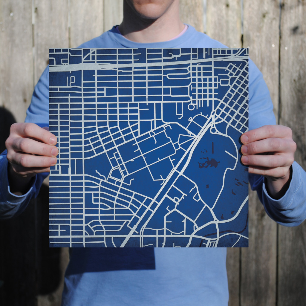 Rice University Campus Map Art - City Prints