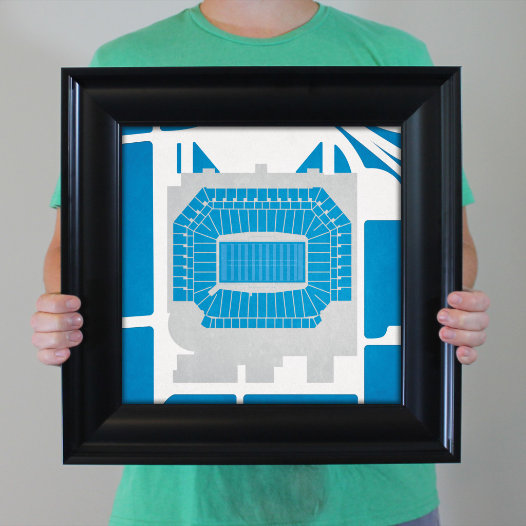 Ford Field Map Art - City Prints