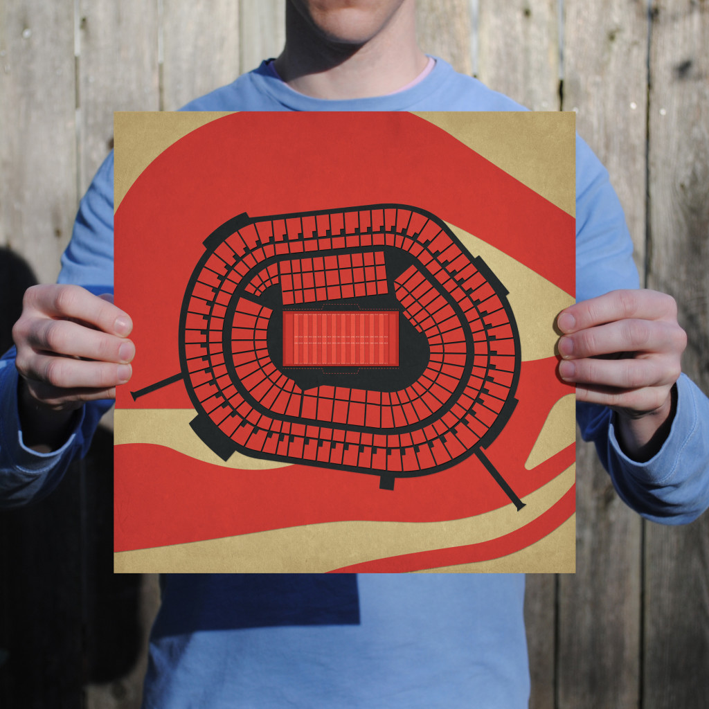 Candlestick Park Map Art - City Prints