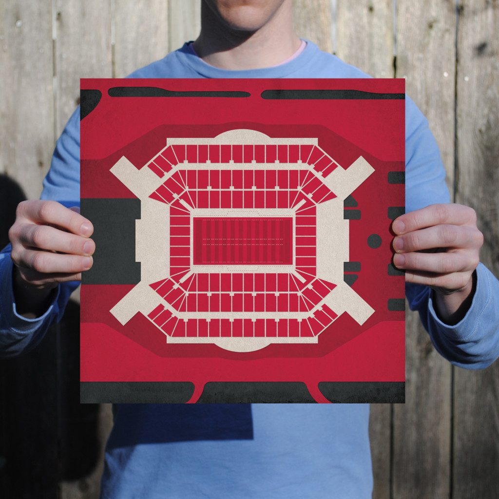 Raymond James Stadium Map Art - City Prints