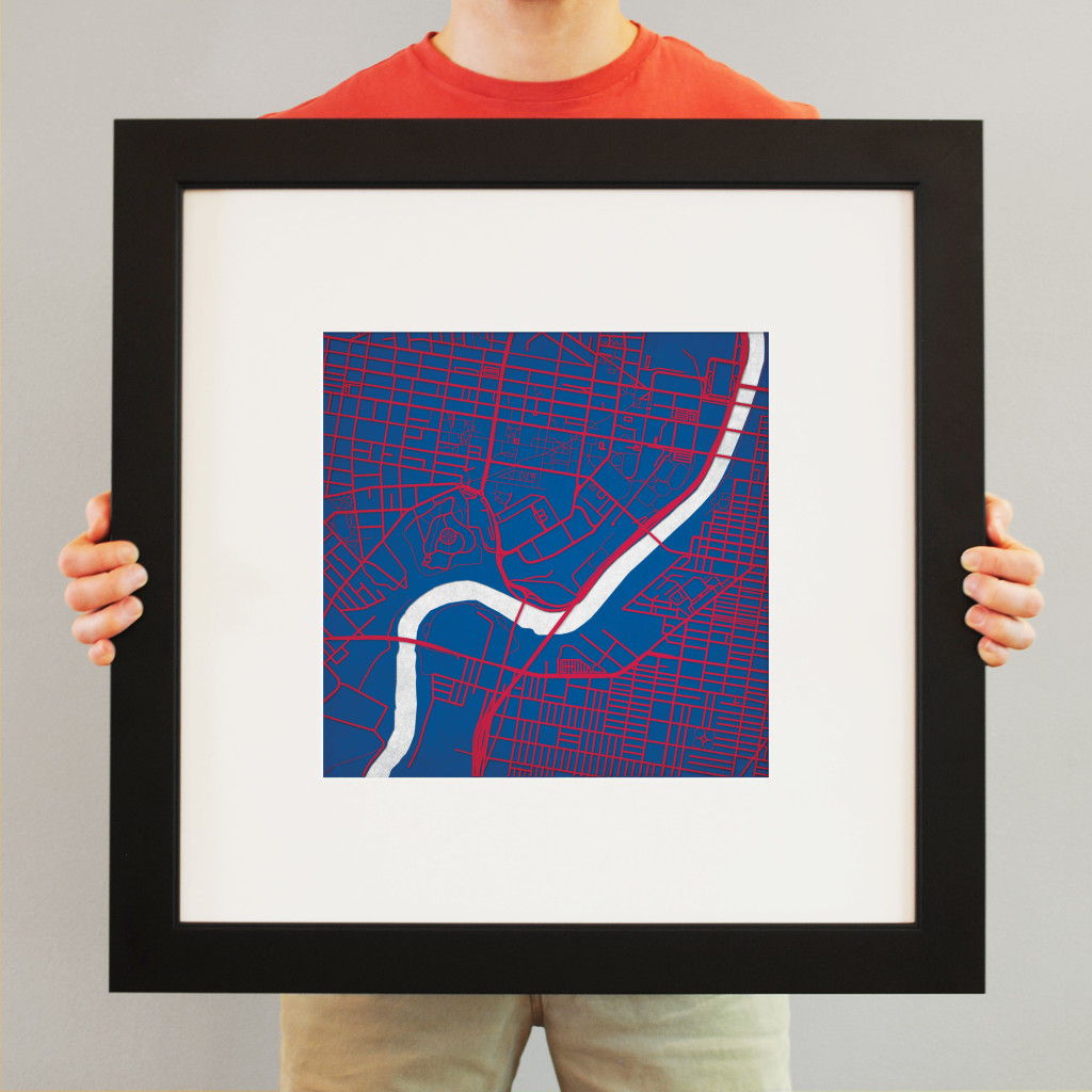 University of Pennsylvania Campus Map Art - City Prints