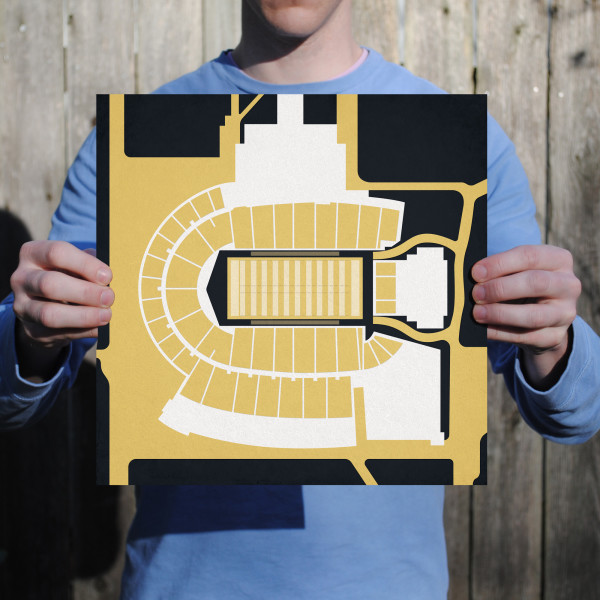 Folsom Field Map Art - City Prints