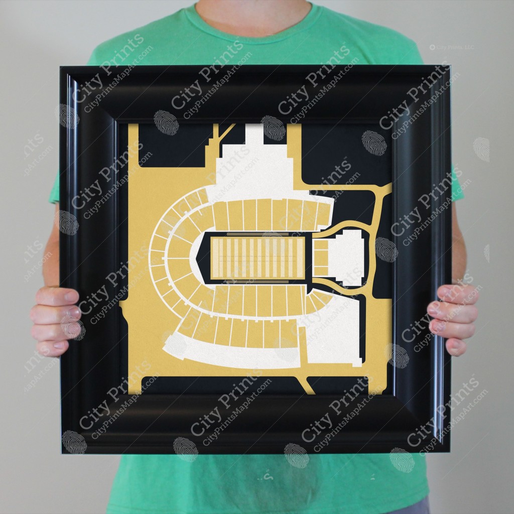 Folsom Field Map Art - City Prints