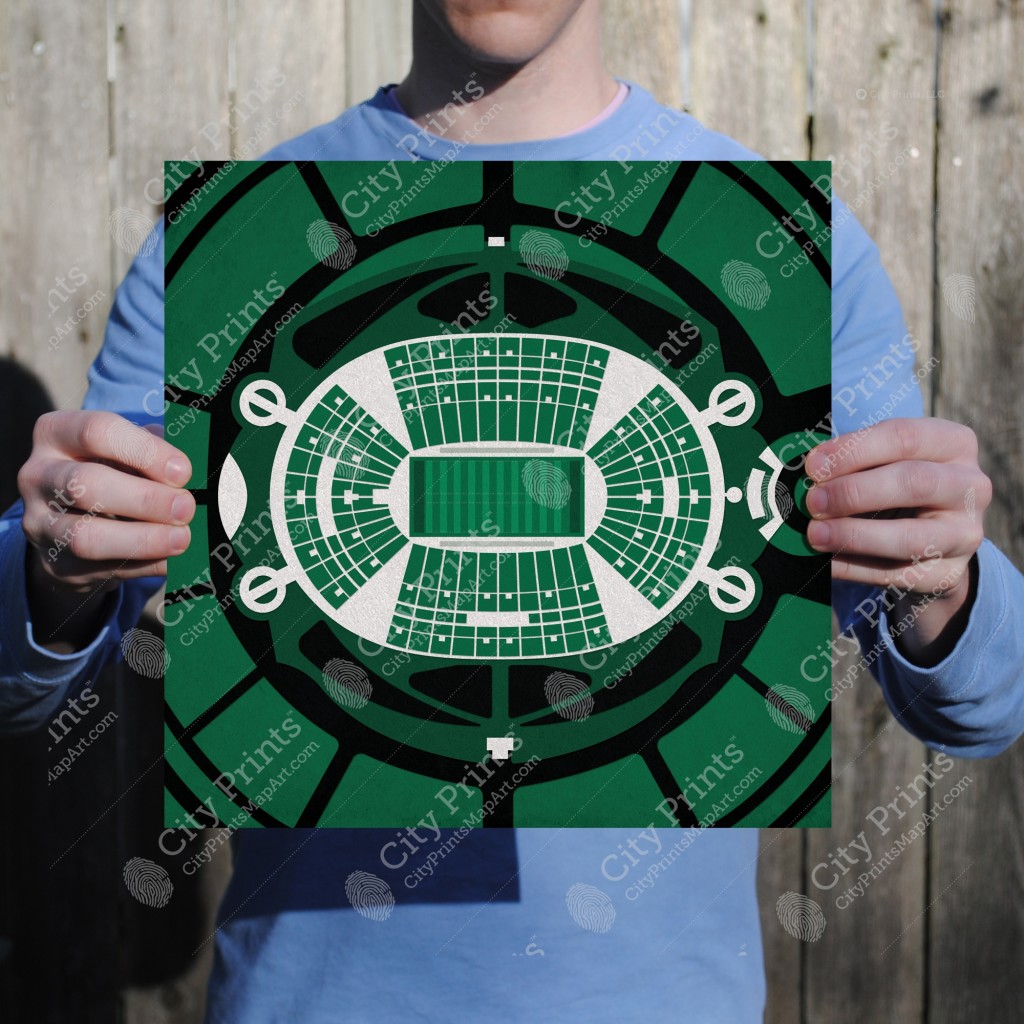 Aloha Stadium Map Art - City Prints