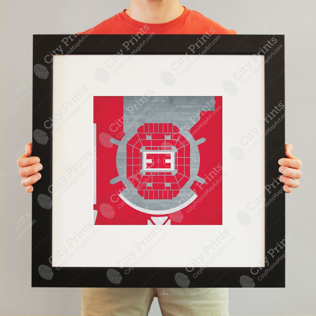 E. A. Diddle Arena Map Art - City Prints