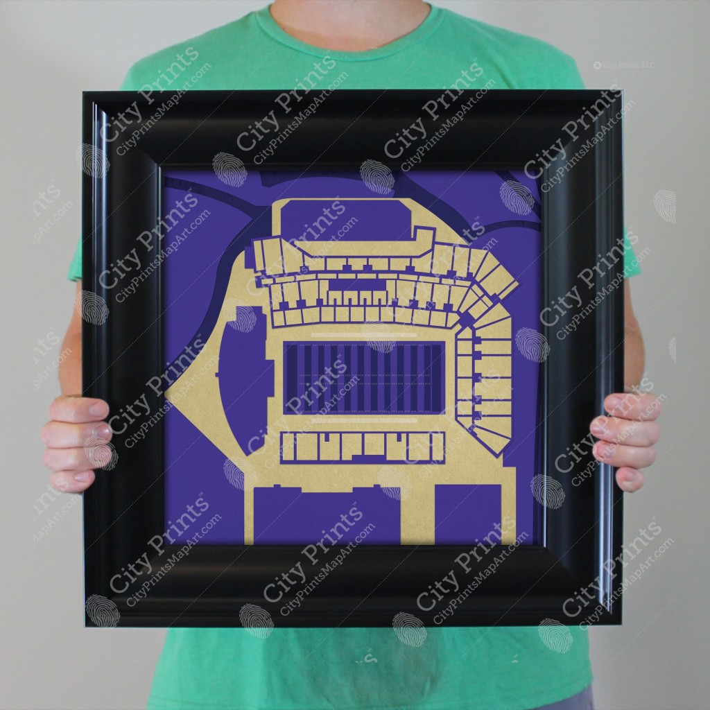 Bridgeforth Stadium Map Art - City Prints