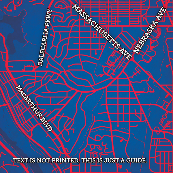 Map Art of College Campuses | City Prints Map Art