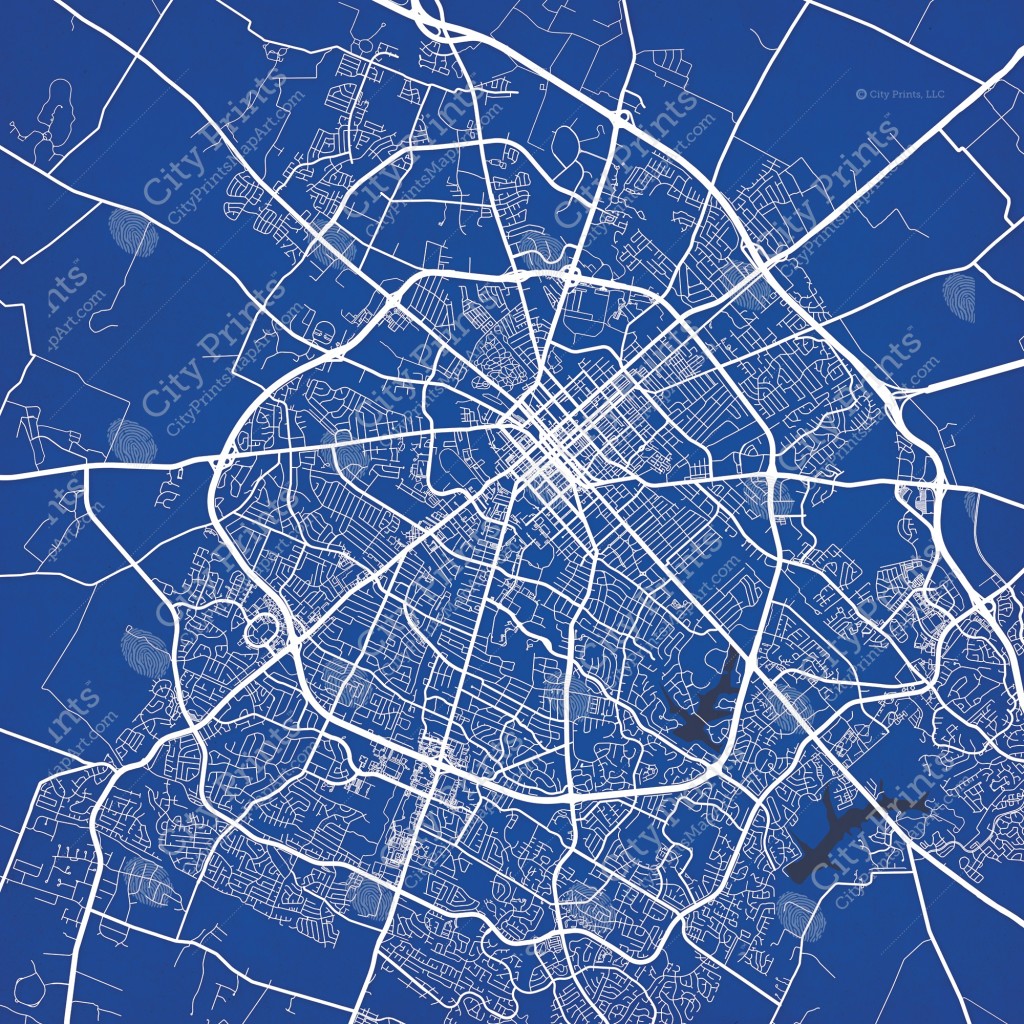 Lexington, Kentucky Map Art - City Prints
