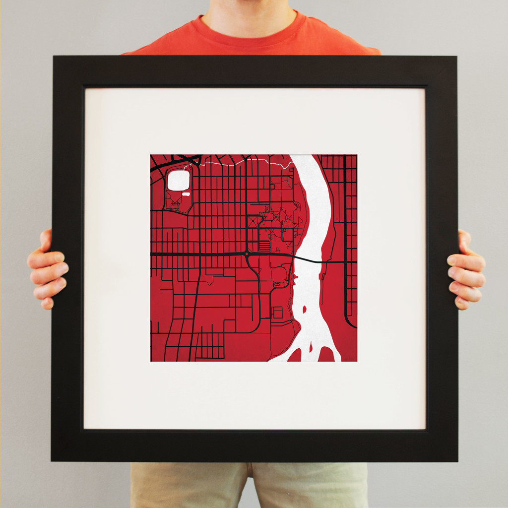 St. Cloud State University Campus Map Art - City Prints