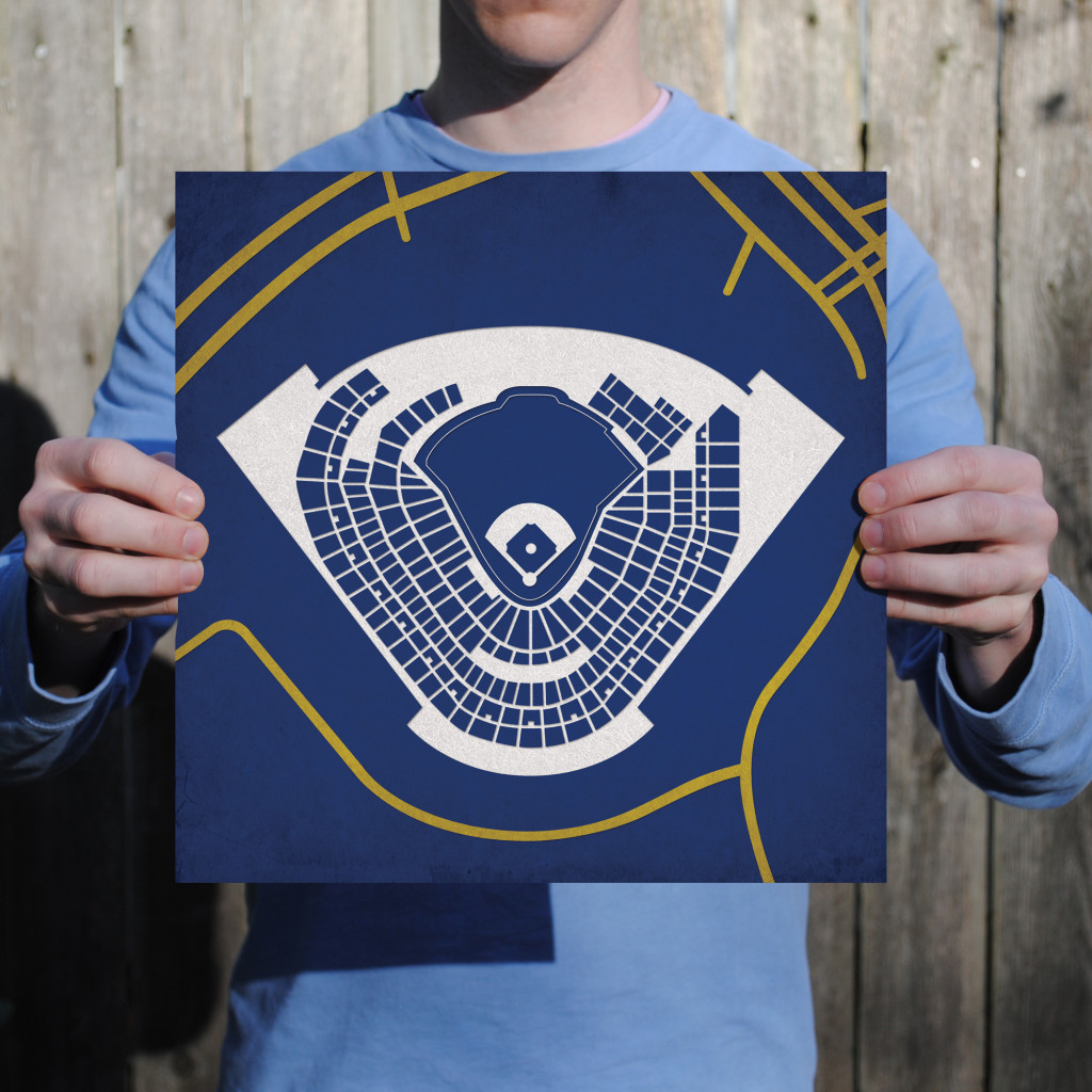 Miller Park Map Art - City Prints