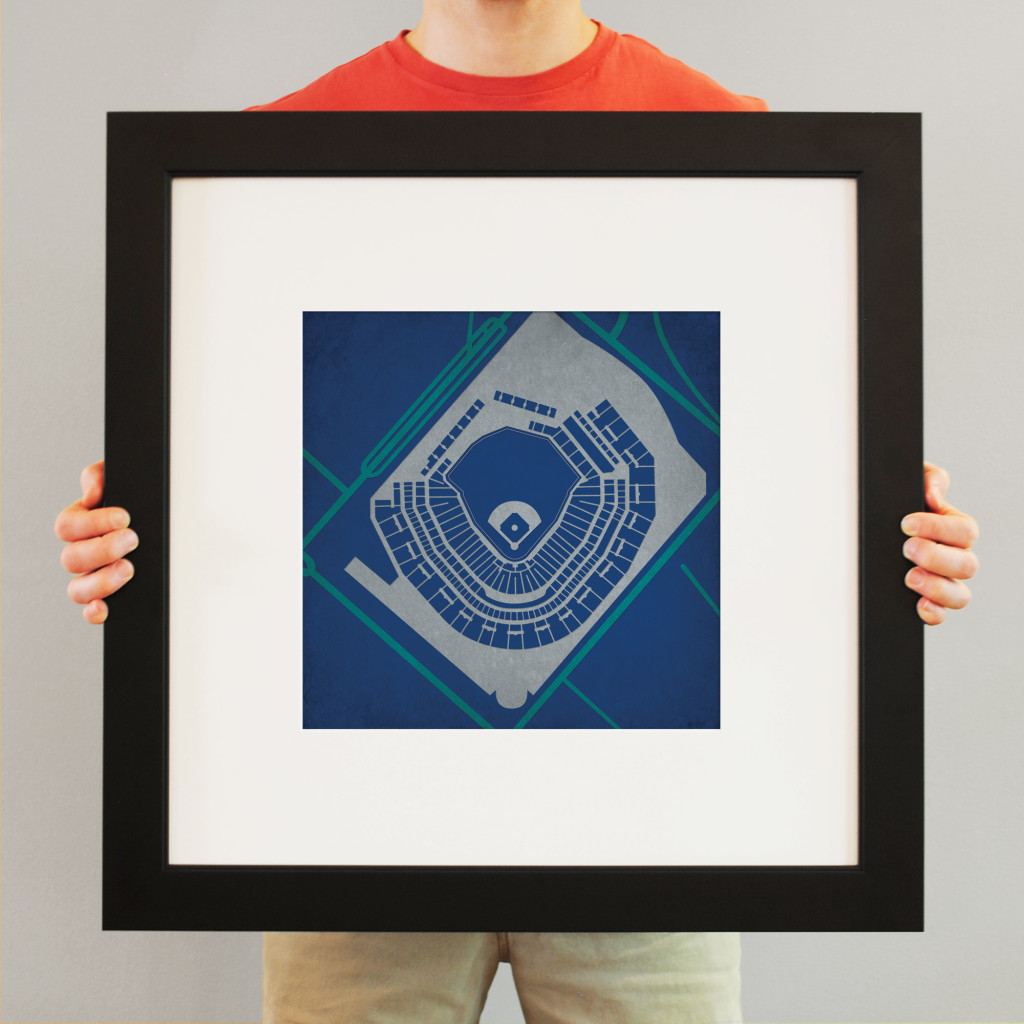 Safeco Field Map Art - City Prints