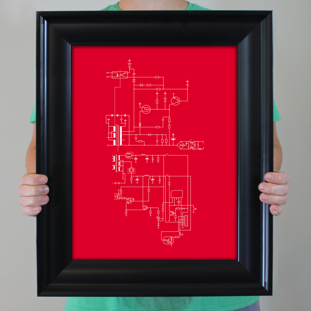 PlayStation 1 Computer Schematic - City Prints