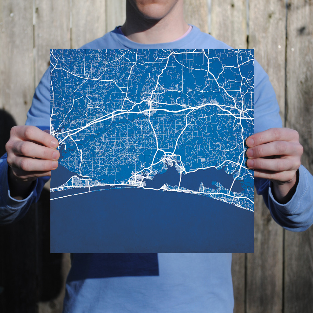 Eglin Air Force Base Map Art - City Prints