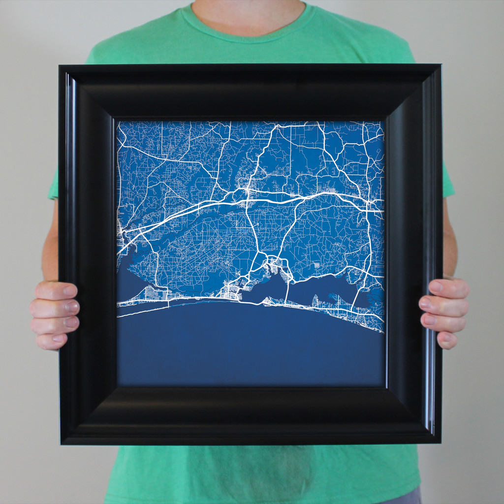 Eglin Air Force Base Map Art - City Prints