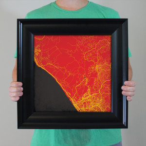 Camp Pendleton Map Art - City Prints