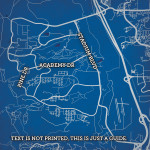 United State Air Force Academy Campus Map Art - City Prints
