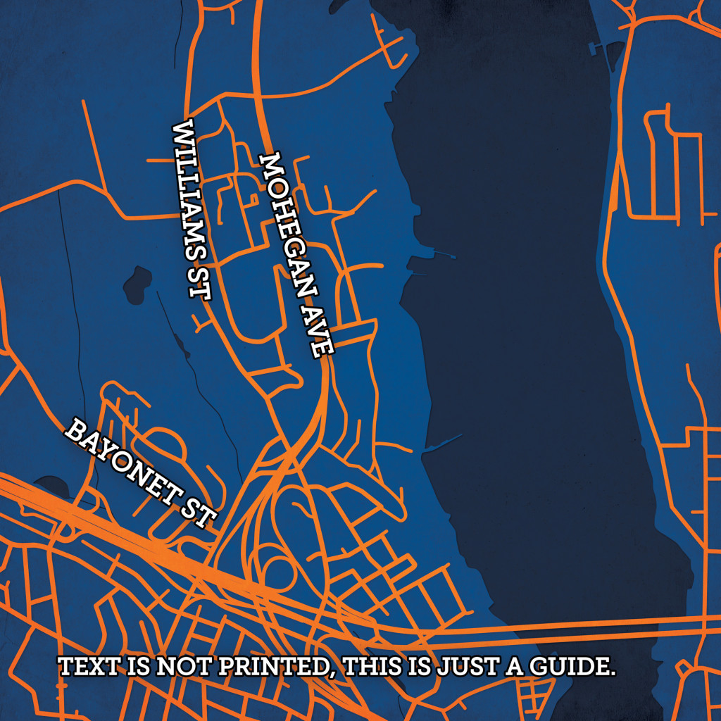 United States Coast Guard Academy Campus Map Art - City Prints