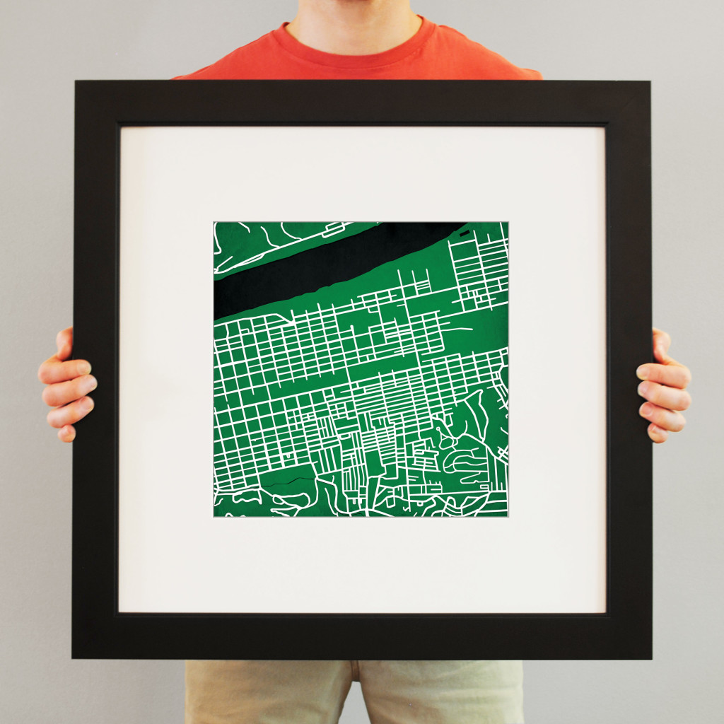 Marshall University Campus Map Art - City Prints