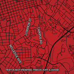 University of Georgia Campus Map Art - City Prints
