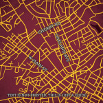 Winthrop University Campus Map Art - City Prints