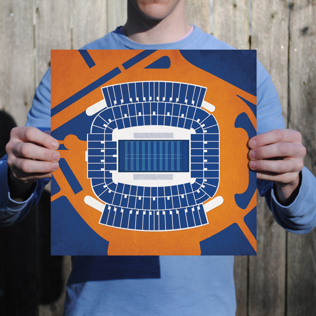 Jordan-Hare Stadium Map Art - City Prints