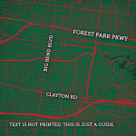 Washington University (St. Louis) Campus Map Art - City Prints