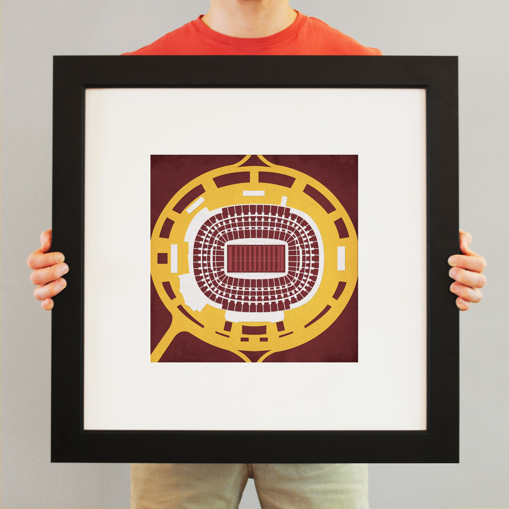 FedEx Field Map Art - City Prints