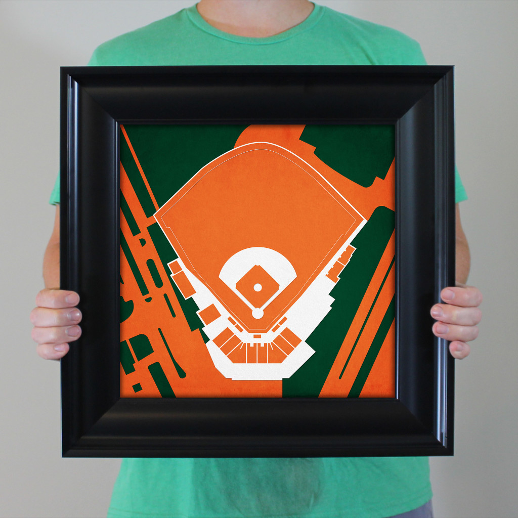 Alex Rodriguez Park at Mark Light Field Map Art - City Prints