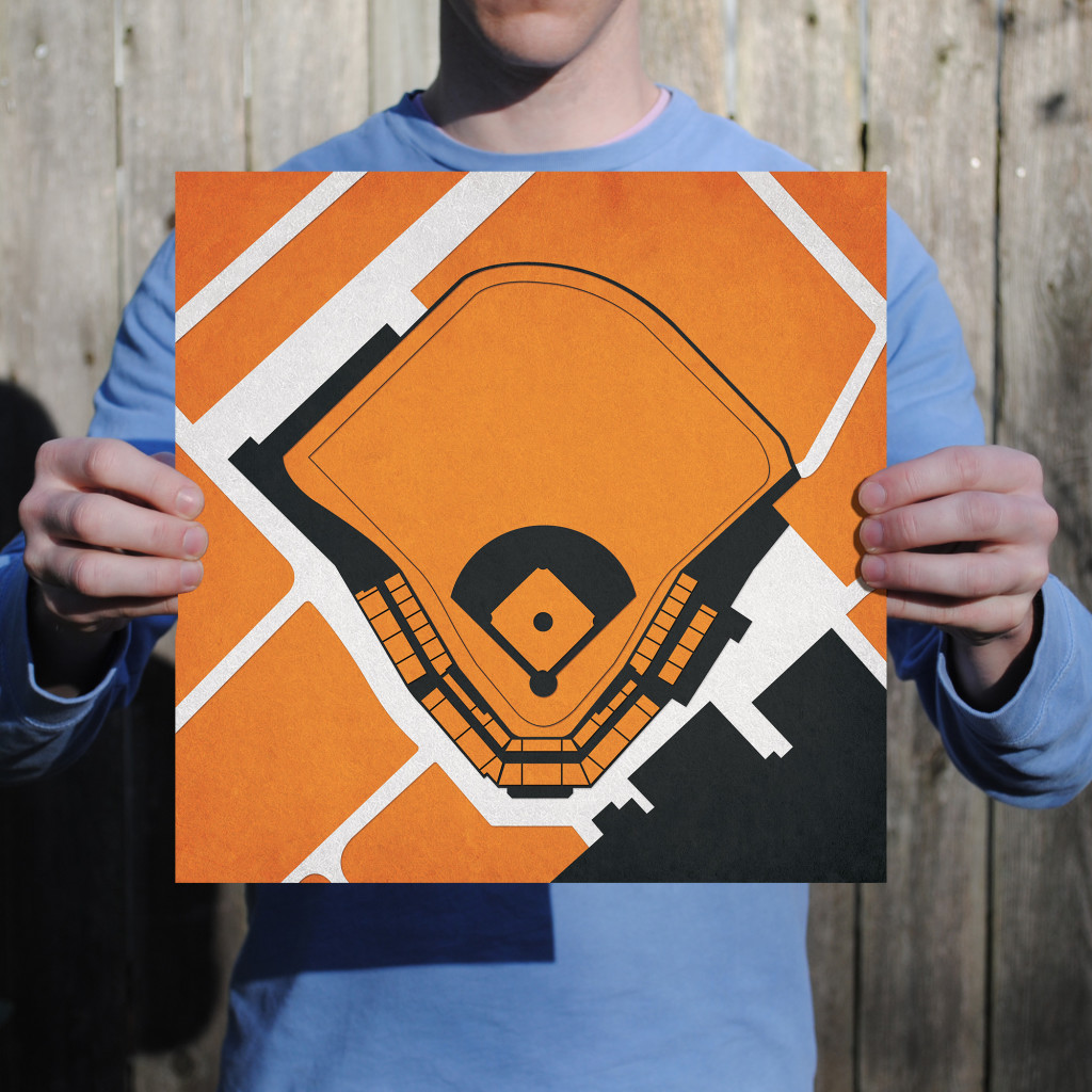 Goss Stadium at Coleman Field Map Art - City Prints
