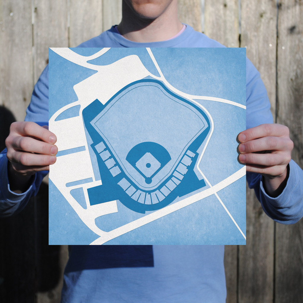 Boshamer Stadium Map Art - City Prints