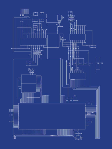 Sega Genesis Computer Schematic - City Prints