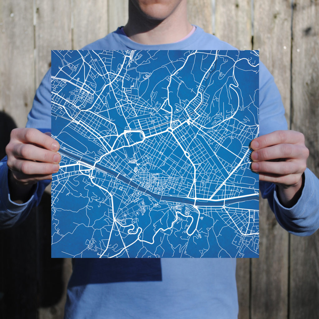 Florence, Italy Map Art - City Prints
