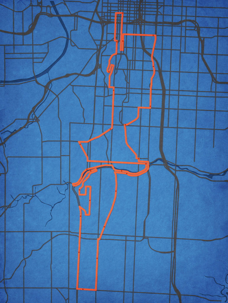 Waddell & Reed Kansas City Marathon Course Map - City Prints